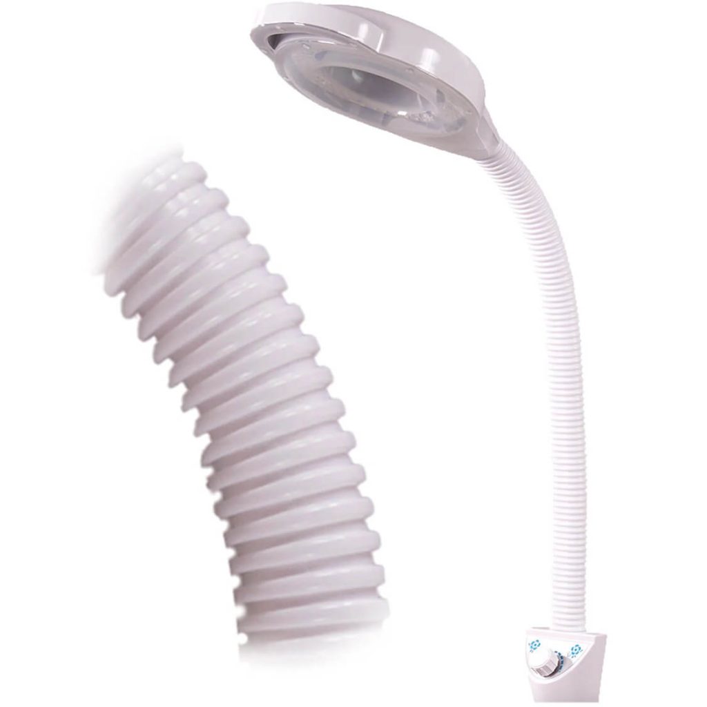 Lampara De Pie Led Con Lupa X16 Con Bandeja De Apoyo Para Centro ...